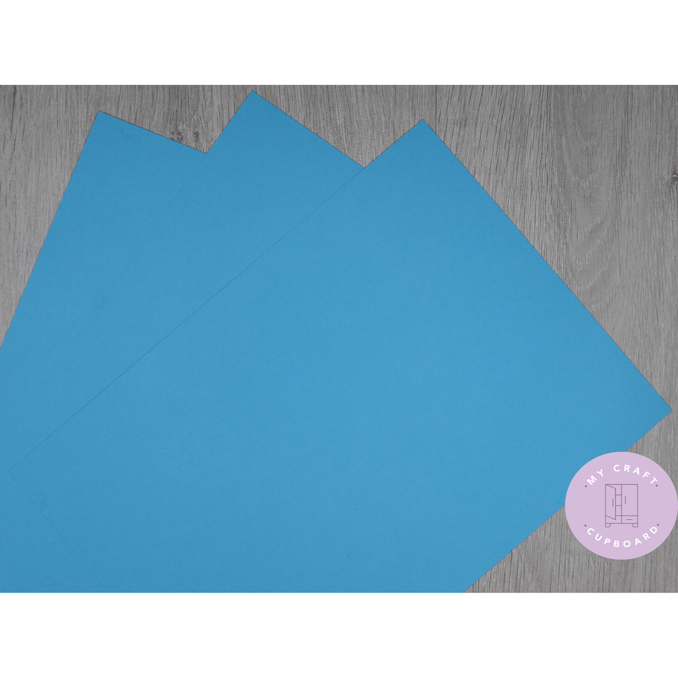 Coloured Card 160gsm Peacock Blue – mycraftcupboard.co.uk