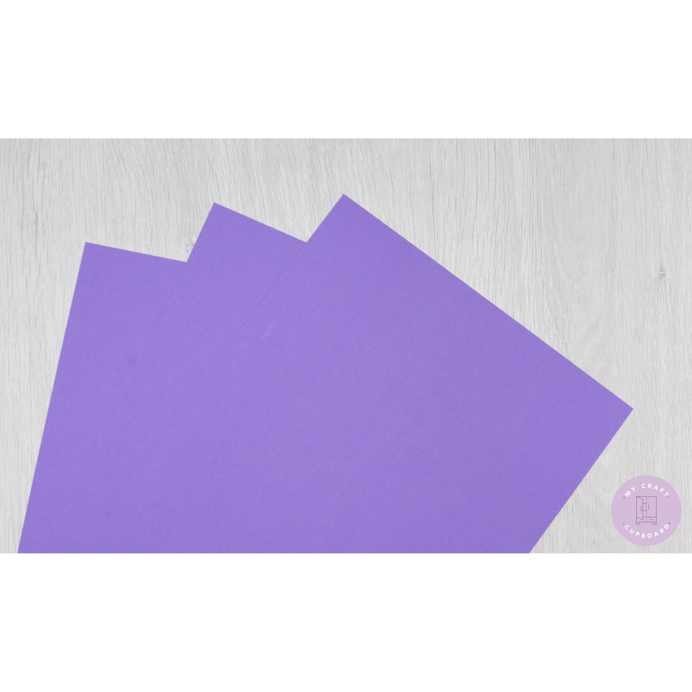 Coloured Card 160gsm Intensive Lilac – mycraftcupboard.co.uk