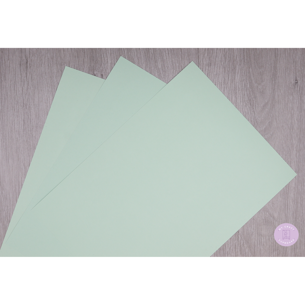 Coloured Card 160gsm Pastel Green – mycraftcupboard.co.uk